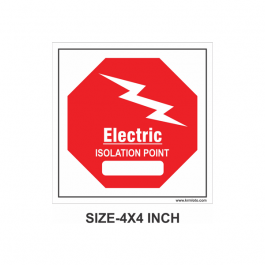 25PCS KRM LOTO - LOCKOUT TAGOUT SAFETY SIGNS ELECTRIC-ISOLATION-POINT