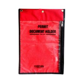 Lockout Permit Document Holder Without Padlocks