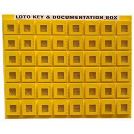 KRM LOTO LOCKOUT KEY & DOCUMENTATION BOX (48 BOX WITH 4 HOOK)