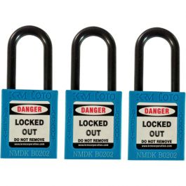 OSHA Safety Isolation Lockout Padlock - Nylon Shackle with Differ Key ...