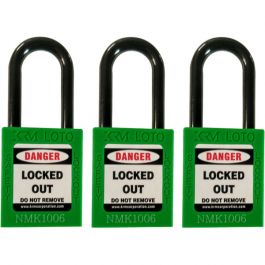 OSHA Safety Isolation Lockout Padlock - Nylon Shackle with Differ Key ...