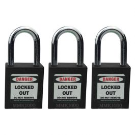 OSHA Safety Isolation Lockout Padlock - Metal Shackle with Alike Key ...
