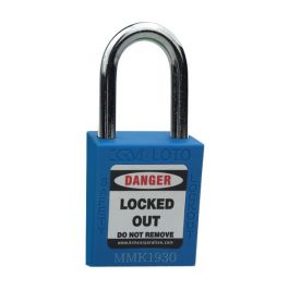 OSHA Safety Isolation Lockout Padlock - Metal Shackle with Differ Key