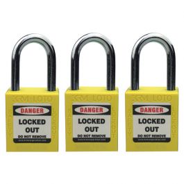 OSHA Safety Isolation Lockout Padlock - Metal Shackle with Alike Key ...