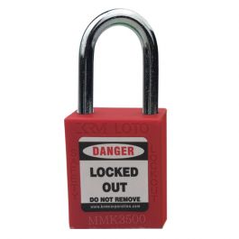OSHA Safety Isolation Lockout Padlock - Metal Shackle with Differ Key ...