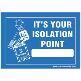 KRM LOTO LOCKOUT TAGOUT SIGNS - WALL MOUNTED (SET OF 10 PCS)(450 mm x ...