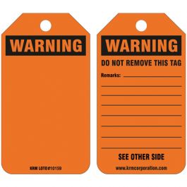 KRM LOTO - WARNING TAG (SET OF 10 PCS)