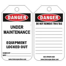 DANGER - UNDER MAINTENANCE (SET OF 10 PCS)