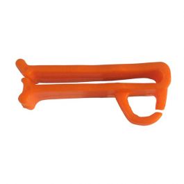 LOCK TAG CLIP LOCKOUT TAGOUT HOLDER - STRAIGHT WITHOUT MATERIAL - ORANGE
