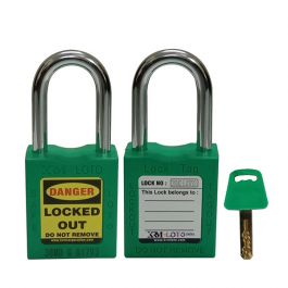 OSHA SAFETY LOCK TAG PADLOCK – METAL SHACKLE-GREEN