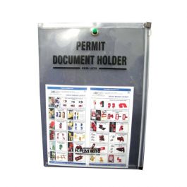 Lockout Transparent Permit Document Holder