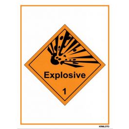 Self Adhesive Labels - Explosive (Set of 10 pcs)