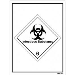 Self Adhesive Labels - Infectious Substance (Set of 10 pcs)