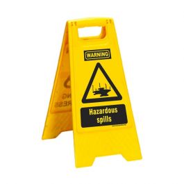 KRM LOTO PORTABLE SAFETY FLOOR STAND(HAZARDOUS SPILLS)